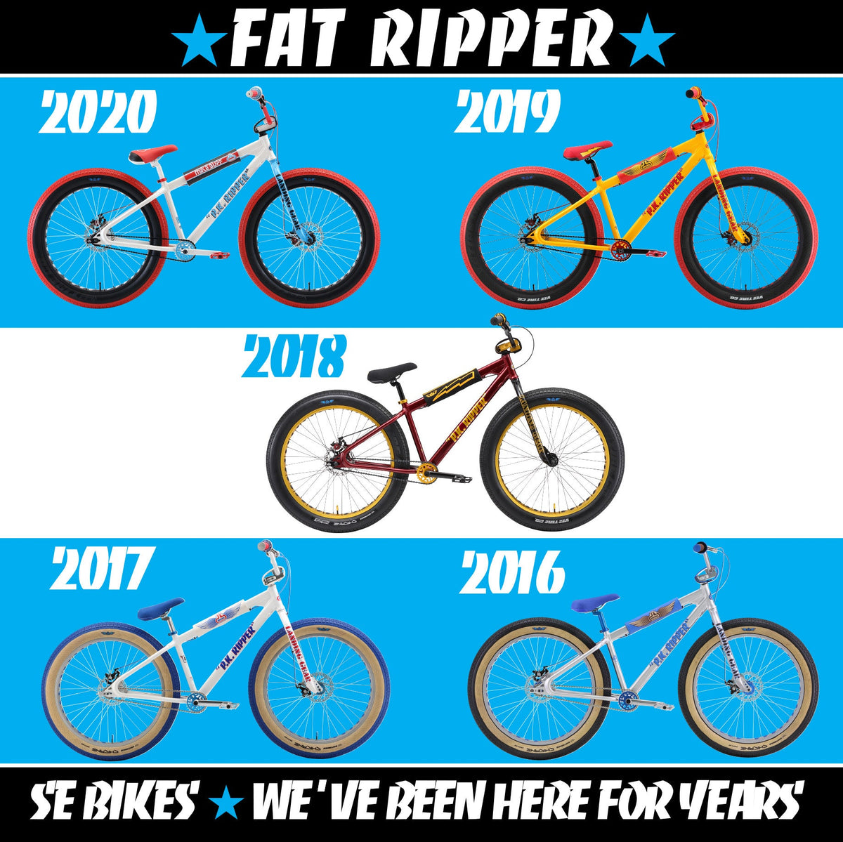 Fat Ripper Through the Years – SE BIKES Europe